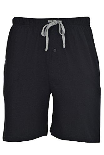 Hanes Men's 2-Pack Cotton Drawstring Knit Shorts Waistband & Pockets, Active Grey Heather/Black, Medium