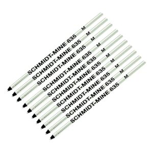 10 pack -schmidt 635 mini d1 refills - black