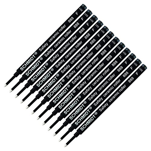 12 Pack - Schmidt 888 Black Fine Rollerball Refill