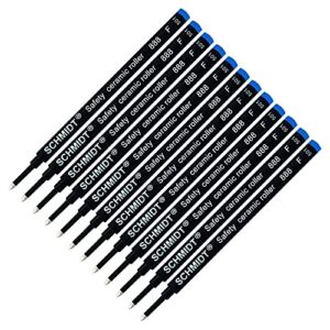 12 pack - blue fine tip schmidt 888 rollerball refill