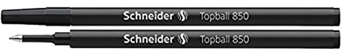 Schneider Topball 850 Black 0.5 mm Rollerball Refills - 2/pk