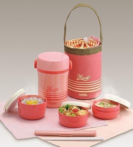 Thermos Stainless Lunch Jar Coral Pink Jbc-801 Cp