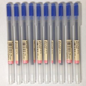 MUJI Gel Ink Ballpoint Pens 0.7mm Blue color 10pcs