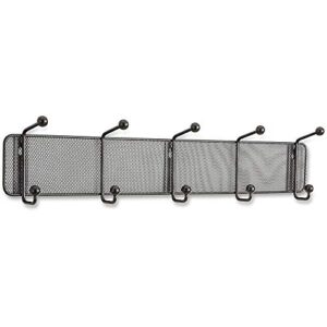 safco 6403bl onyx mesh wall racks 5 hook steel