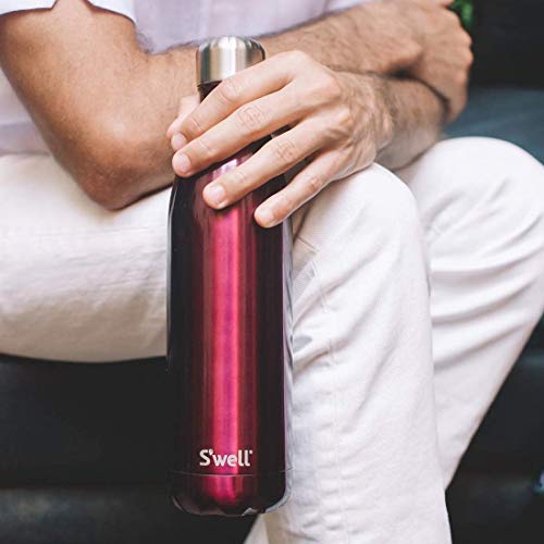 S'well Stainless Steel Water Bottle - 25 Fl Oz - Rowboat Red - Triple-Layered Vacuum-Insulated Containers Keeps Drinks Cold for 48 Hours and Hot for 24 - BPA-Free - Perfect for the Go