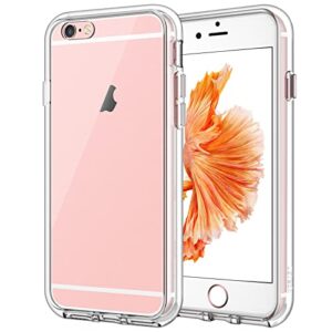 jetech case for iphone 6 plus and iphone 6s plus 5.5-inch, non-yellowing shockproof phone bumper cover, anti-scratch clear back (clear)