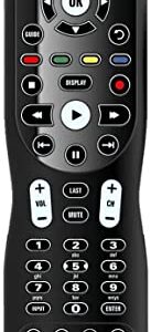 Inteset 4-in-1 Universal Backlit IR Learning Remote for use with Apple TV, Xbox Series X/S, Roku, Media Center/Kodi, Nvidia Shield, Most Streamers & Other A/V Devices