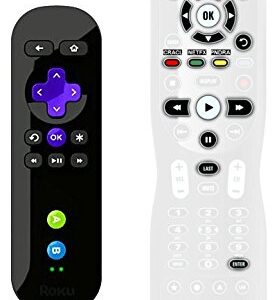 Inteset 4-in-1 Universal Backlit IR Learning Remote for use with Apple TV, Xbox Series X/S, Roku, Media Center/Kodi, Nvidia Shield, Most Streamers & Other A/V Devices