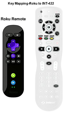 Inteset 4-in-1 Universal Backlit IR Learning Remote for use with Apple TV, Xbox Series X/S, Roku, Media Center/Kodi, Nvidia Shield, Most Streamers & Other A/V Devices