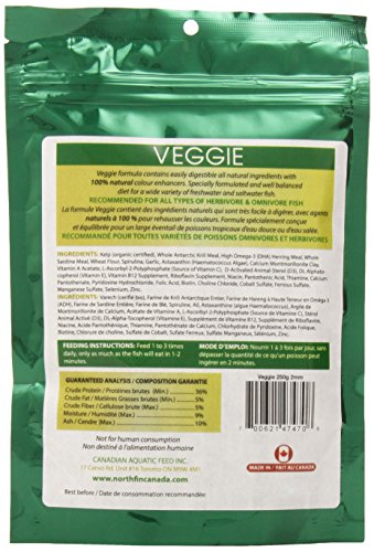 Northfin Veggie Formula, 2 mm, Sinking Pellets, 250 g