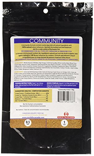 Northfin Community Formula, 0.5 mm, Sinking Pellets, 100 g