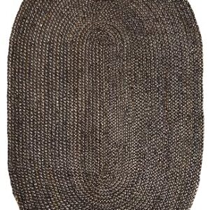 Anji Mountain Kerala Jute Area Rug, 4 ft, Grey