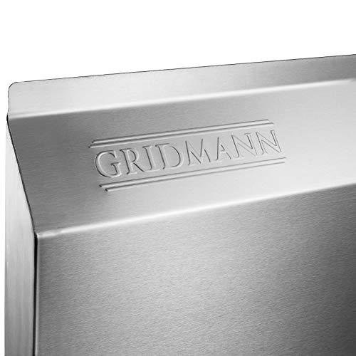 GRIDMANN 30" Wide Stainless Steel Kitchen Prep & Utility Sink, 1 Compartment NSF Commercial Sink with 24" x 24" Bowl for Restaurant, Laundry, Garage