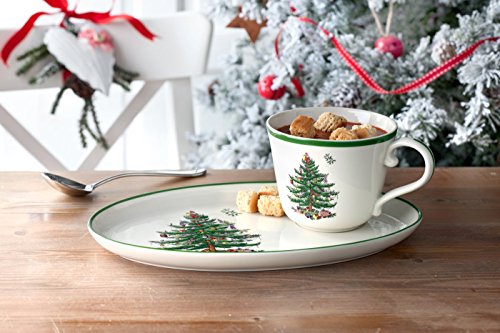 Spode Earthenware Christmas Tree Soup and Sandwich Set