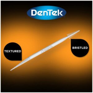 DenTek Deep Clean Bristle Picks, Removes Food & Plaque, 100 Count, (Pack of 6)