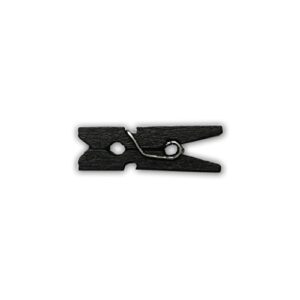 lwr crafts wooden mini clothespins 500 per pack 1" 2.5cm (black)