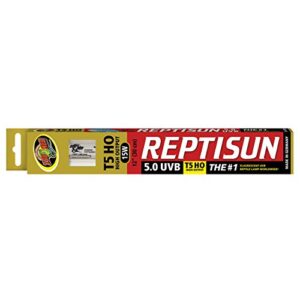 zoo med 26042 reptisun 15w 5.0 t5-ho uvb fluorescent daylight white lamp, 12"