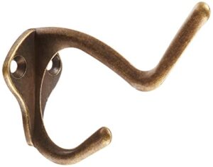 national mfg/spectrum brands hhi n830-160 coat/hat hook, antique brass