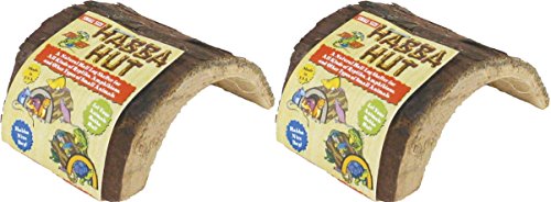 Zoo Med Habba Hut for Terrariums [Set of 2] Size: Small (3.5" L x 4.5" W x 2.5" H)