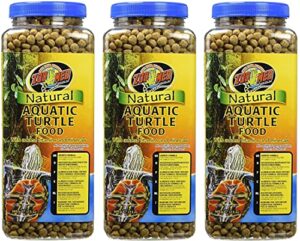 zoo med natural aquatic turtle food (pellets) 13 oz - pack of 3