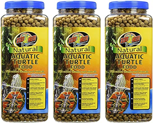 Zoo Med Natural Aquatic Turtle Food (Pellets) 13 oz - Pack of 3