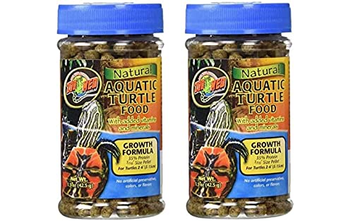 Zoo Med Aquatic Turtle Food Growth Formula [Set of 2] Size: 1.85 Oz.