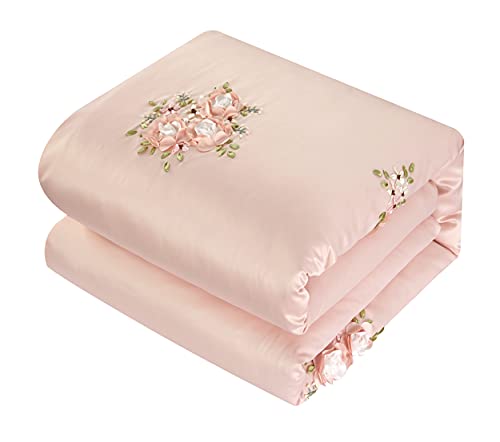 Chic Home Rosetta 5-Piece Comforter Set, Queen, Pink