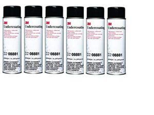 3m 08881 6 pack 16 oz. undercoating, black