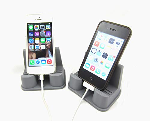 PhoneProp - Universal Fit Soft Flexible Smartphone Stand - Durable FDA High Grade Silicone - Color Gray