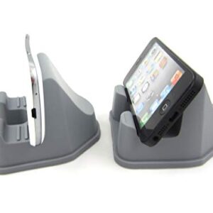 PhoneProp - Universal Fit Soft Flexible Smartphone Stand - Durable FDA High Grade Silicone - Color Gray