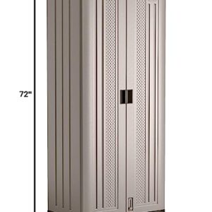 Suncast BMC7200 Storage Cabinet, Platinum