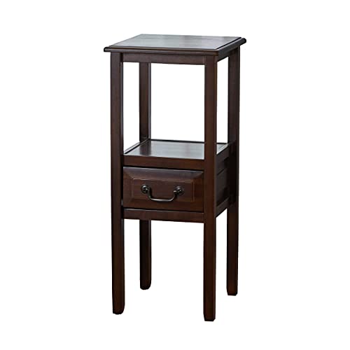 Christopher Knight Home Rivera Acacia Wood Accent Table, Brown Mahogany 13 in. x 13 in. x 30 in.