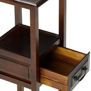 Christopher Knight Home Rivera Acacia Wood Accent Table, Brown Mahogany 13 in. x 13 in. x 30 in.