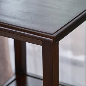 Christopher Knight Home Rivera Acacia Wood Accent Table, Brown Mahogany 13 in. x 13 in. x 30 in.