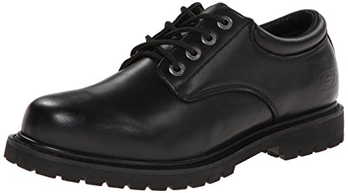 Skechers Men's Cottonwood Elks Work Shoe, Black, 11 3E US