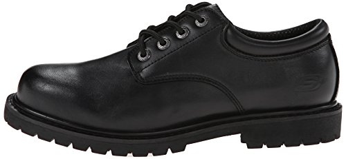 Skechers Men's Cottonwood Elks Work Shoe, Black, 11 3E US