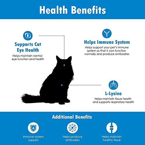 Felisyl L-Lysine Gel for Cats - Immune System Support - Supplement Support for Healthy Tissue, Respiratory, and Vision - Salmon-Flavored - Made in The USA - 5 oz