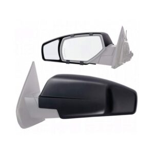 fit system 80910 chevrolet/gmc full size truck clip-on towing mirror - pair