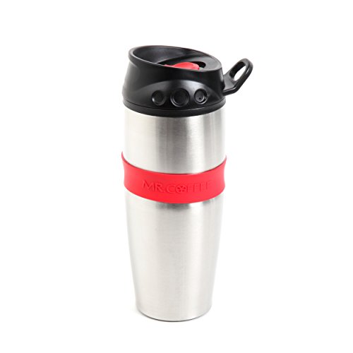 Mr Coffee 91684.03 Java Supreme Travel Tumbler, 16 oz, Stainless Steel