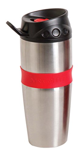 Mr Coffee 91684.03 Java Supreme Travel Tumbler, 16 oz, Stainless Steel