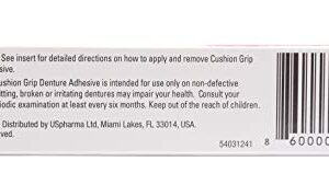 Cushion Grip Thermoplastic Denture Adhesive, 1 oz (Pack of 2) - Refit and Tighten Loose and Uncomfortable Denture [Not A Glue Adhesive, Acts Like A Soft Reline for Denture]