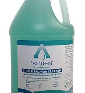 BrandMax BEC1 Tri-Clean Triple Enzymatic Cleaner, One gal Concentrate, Clean Green