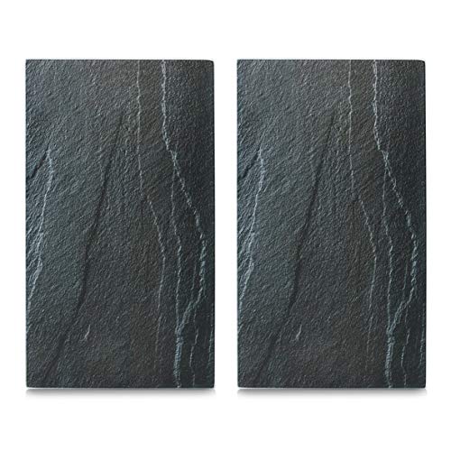 Zeller" Slate Stove Cover/Cutting Plates, Anthracite, 30 x 30 x 52 cm