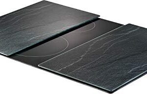 Zeller" Slate Stove Cover/Cutting Plates, Anthracite, 30 x 30 x 52 cm