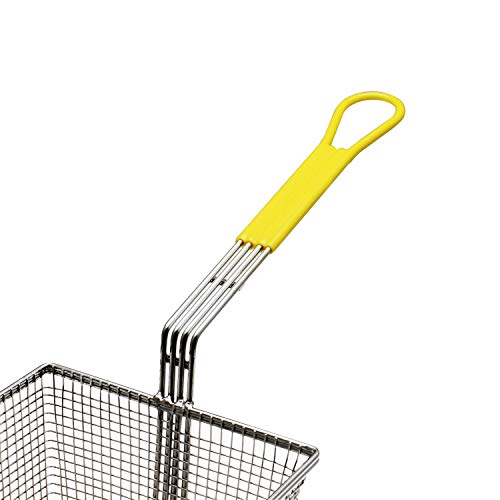 Thunder Group 17" x 8 1/4" x 6", fry basket, w/yellow handle, comes in each