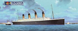 trumpeter titanic plastic model kit with leds