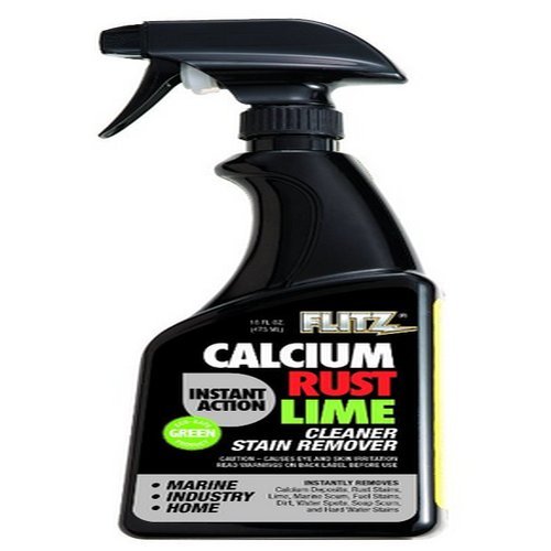 Flitz CR 01606 Instant Calcium, Rust and Lime Remover, 16-Ounce, Small