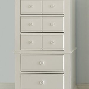 Liberty Furniture Industries Summer House I Lingerie Chest, 31" x 18" x 55", Oyster White