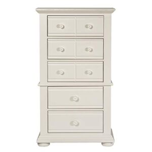 Liberty Furniture Industries Summer House I Lingerie Chest, 31" x 18" x 55", Oyster White