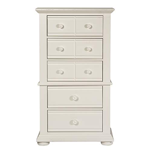 Liberty Furniture Industries Summer House I Lingerie Chest, 31" x 18" x 55", Oyster White